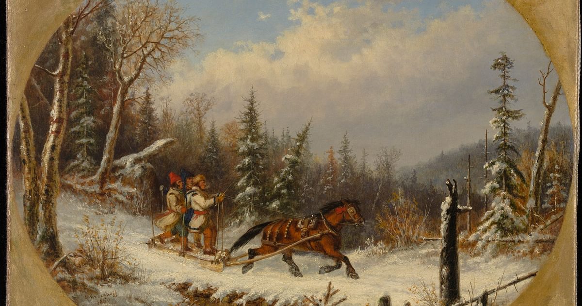 La Promenade en traîneau | Musée national des beaux-arts du Québec - MNBAQ