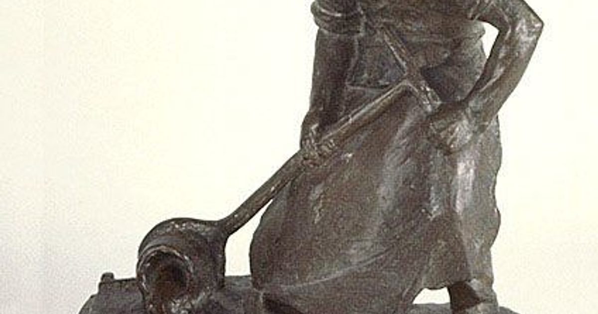 Le Fondeur, de la série « Métiers, coutumes et légendes d'autrefois ...