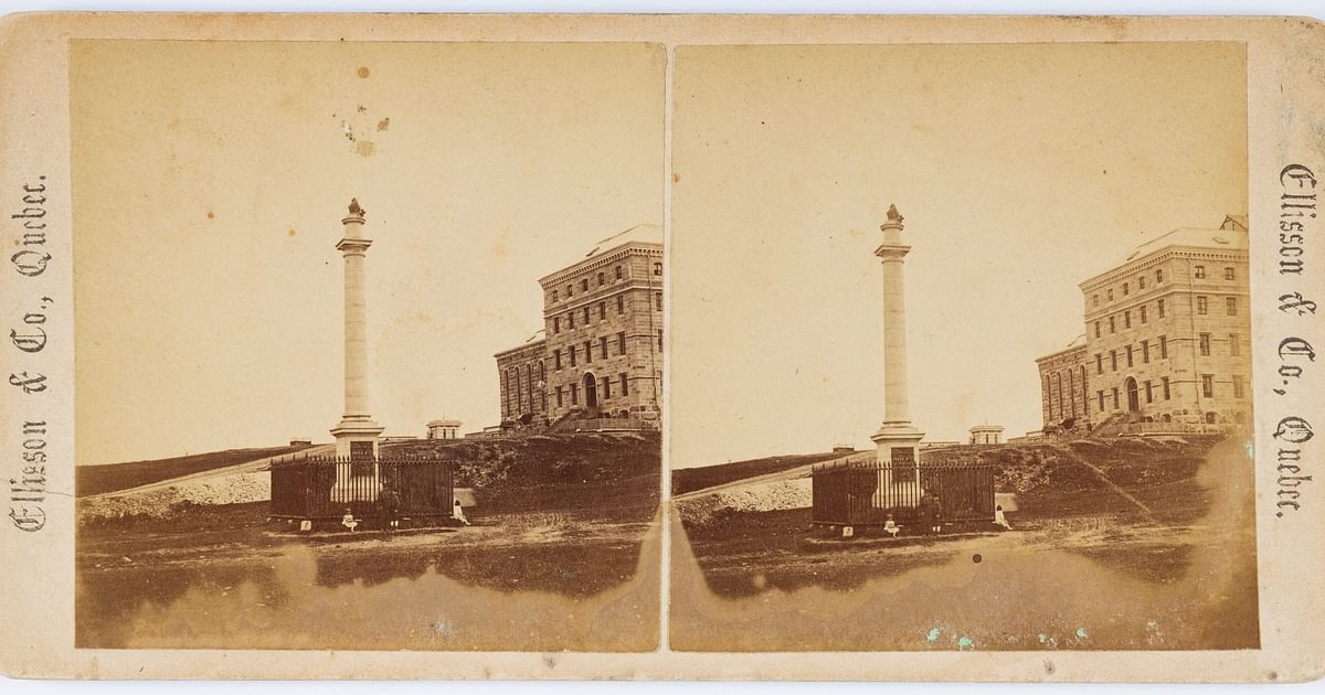 Le Monument à Wolfe et la prison de Québec | Musée national des beaux ...