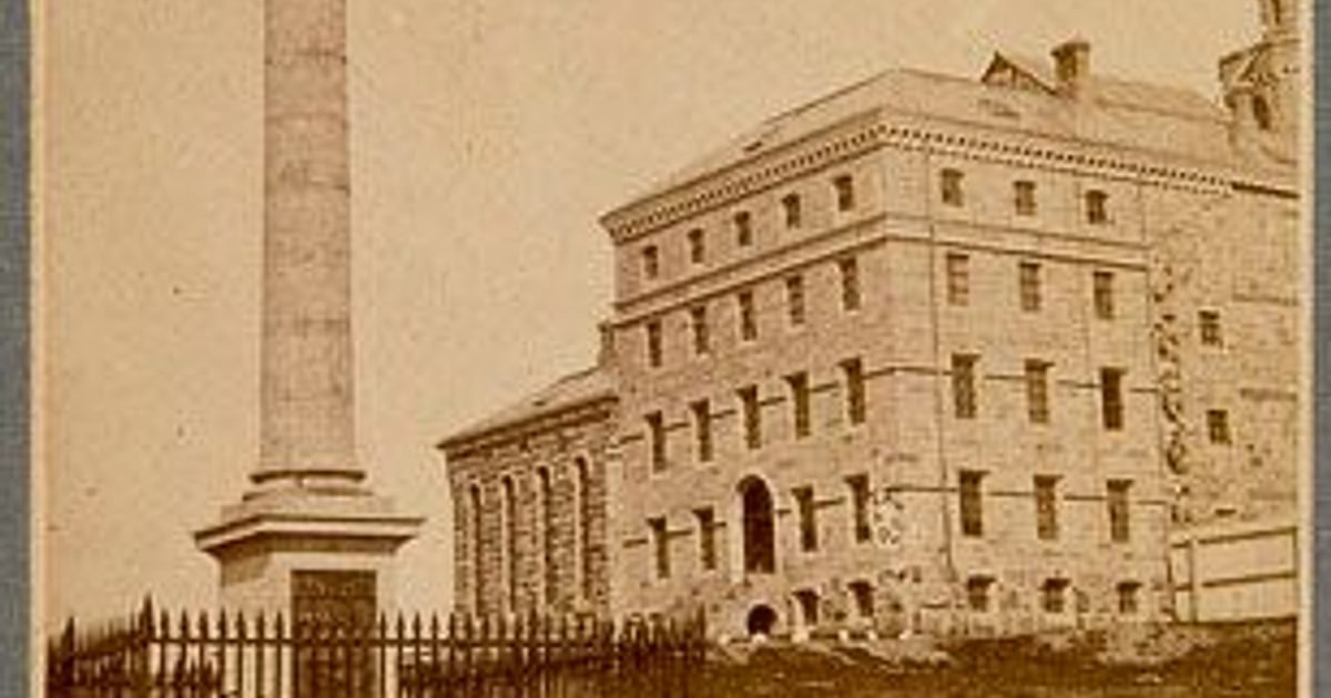Le Monument à Wolfe et la prison de Québec | Musée national des beaux ...