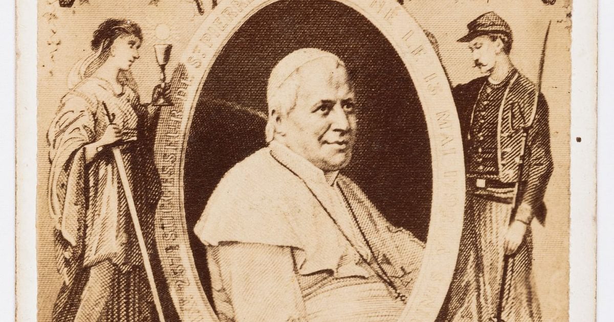 Le Pape Pie IX. Photographie d'une gravure | Musée national des beaux ...