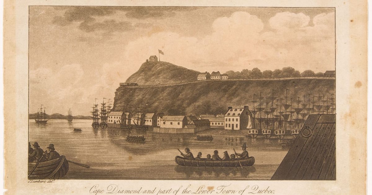 Le Cap Diamant et une partie de la Basse-Ville de Québec, extrait de ...