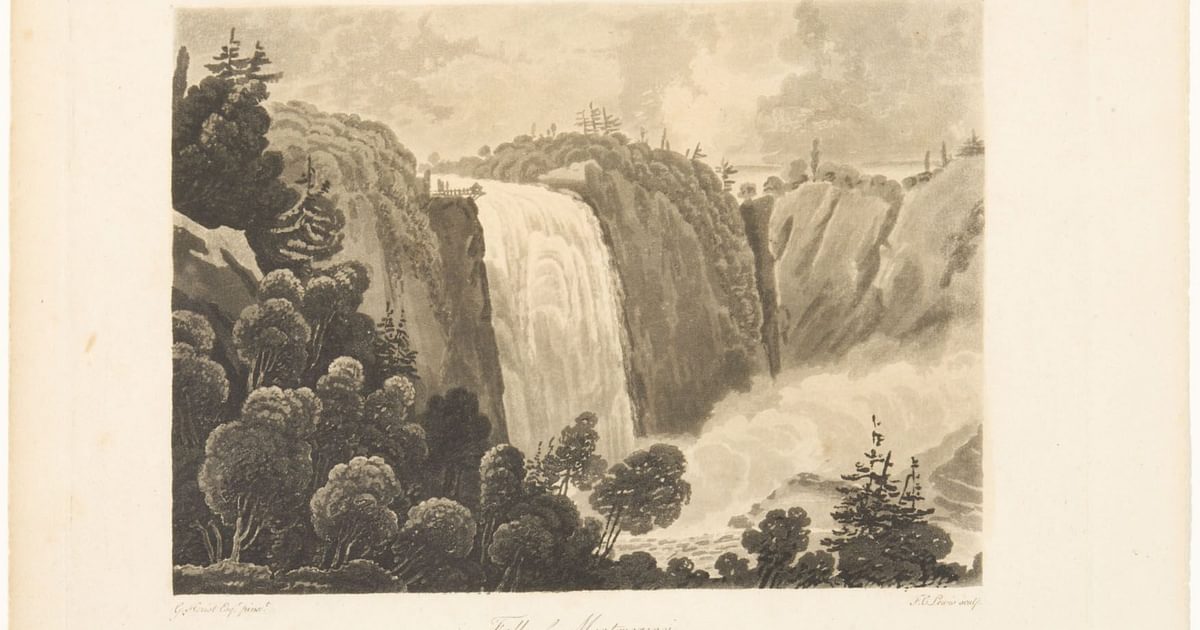 La Chute Montmorency, 246 pieds de haut, extrait du livre illustré ...