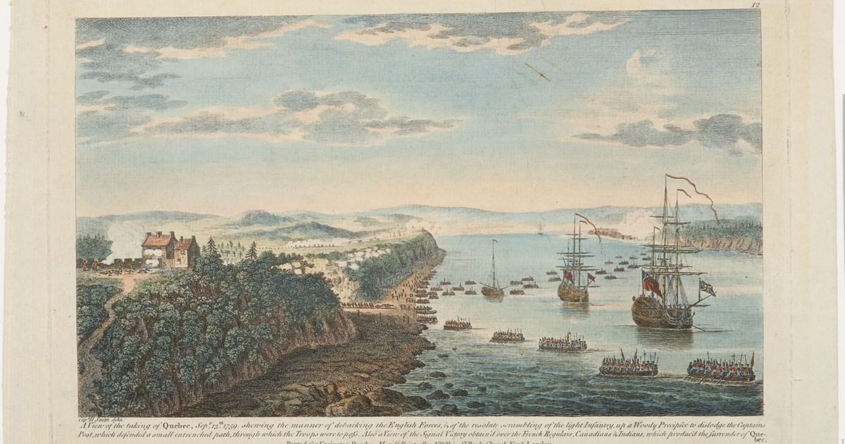 Vue de la prise de Québec, le 13 septembre 1759 | Musée national des ...