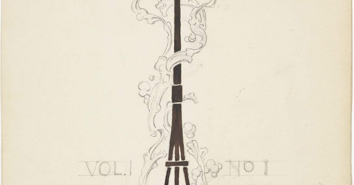 Étude préparatoire pour la page couverture de la revue « Le Nigog ...