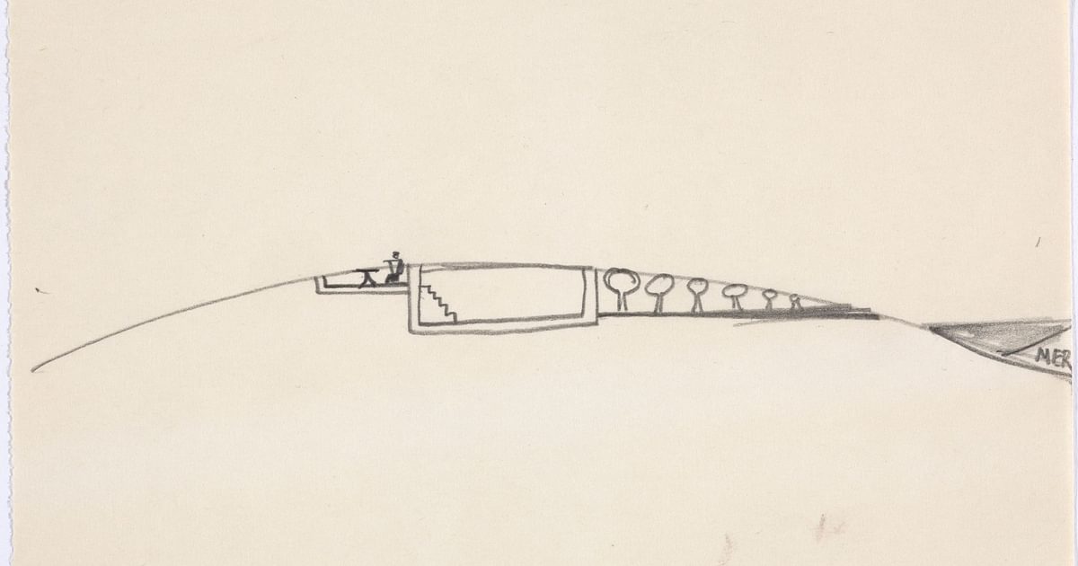 Projet de maison au sommet d'une colline | Musée national des beaux ...