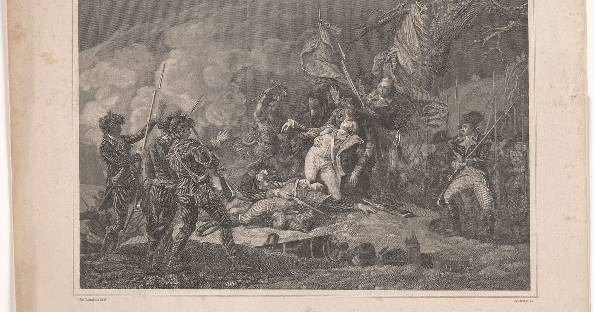 La Mort du général Montgomery à la bataille de Québec, décembre 1775 ...