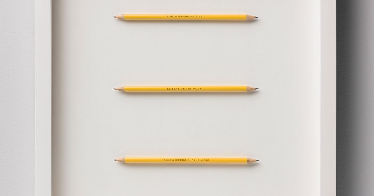 Le Sens de ces mots (Crayon bilingue) | Musée national des beaux-arts ...