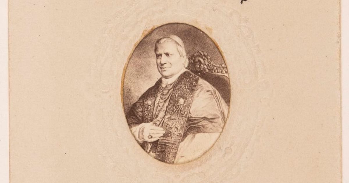 Le Pape Pie IX. Photographie d'une gravure | Musée national des beaux ...