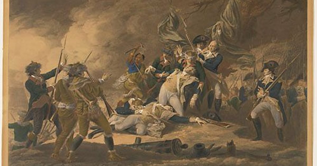 La Mort du général Montgomery à la bataille de Québec, décembre 1775 ...