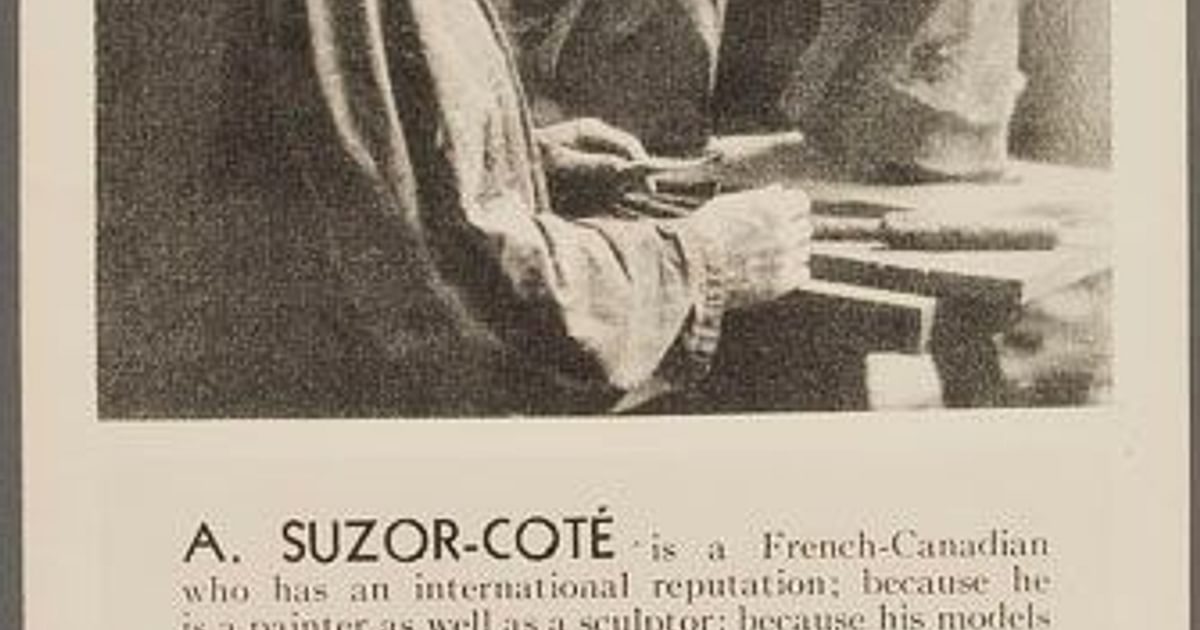 Suzor-Coté dans son atelier | Musée national des beaux-arts du Québec ...