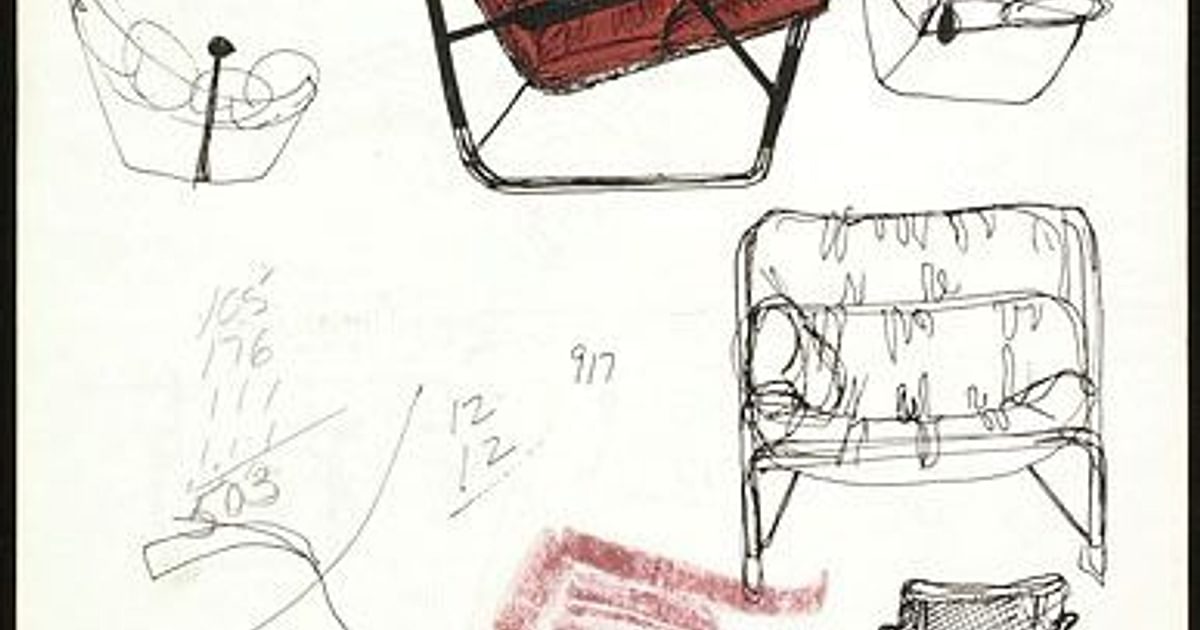 Esquisses pour une chaise de repos | Musée national des beaux-arts du ...
