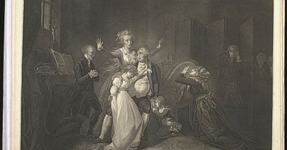 Le Dernier Entretien de Louis XVI avec sa famille inconsolable, du ...