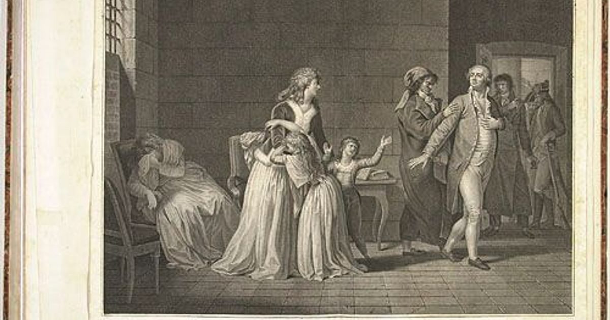 La Séparation de Louis XVI d'avec sa famille dans la tour du temple ...
